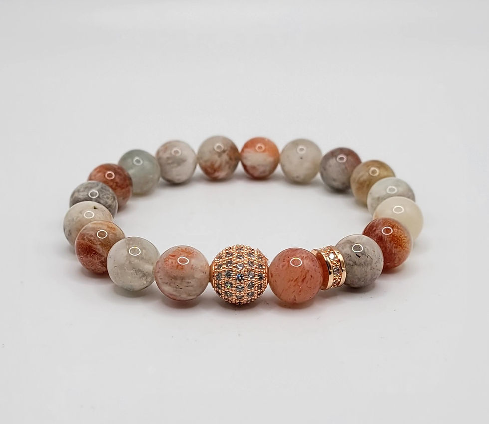 Natural Arusha Sunstone Stretch Bracelet | StoneJewelz.store