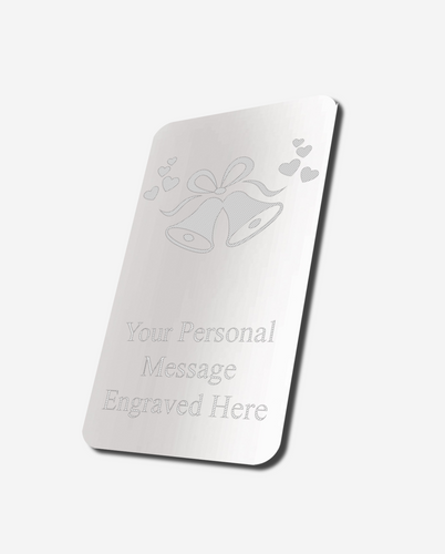 Personalised Engraved Metal Wallet Insert Card | Design 16 | Metal Memories