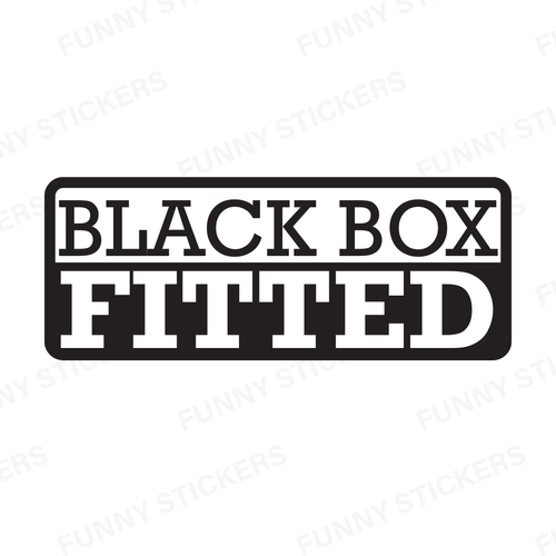 'Black Box Fitted' Sticker | Glossy Vinyl OR Static Cling | Metal Memories
