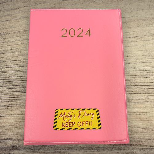 Personalised "Name's Diary Keep Off" Full Colour Print 2024 Planner ...