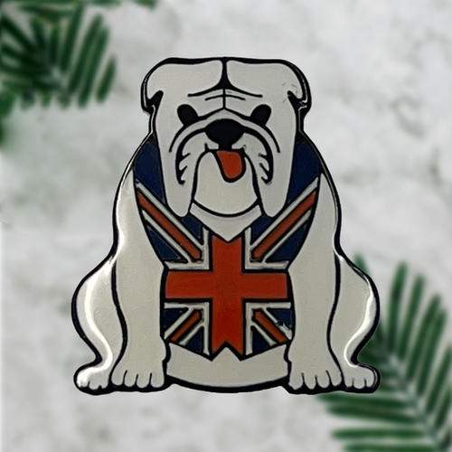 British Bulldog Black Nickel Soft Enamel Pin Badge | Metal Memories