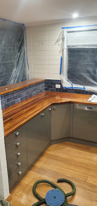 Wood Kitchen Benchtop Restoration | Konig Surface Repairs
