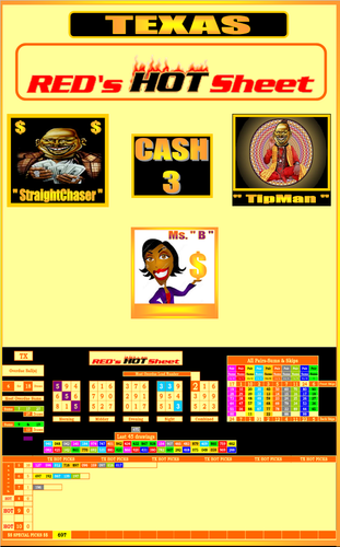 Texas Cash 3 Monthly Subscription | redshotsheet