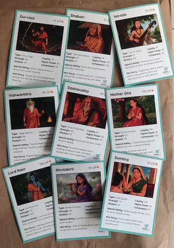 Ramayan Character Cards - Collector’s Edition (Set of 60) | Bhashalab