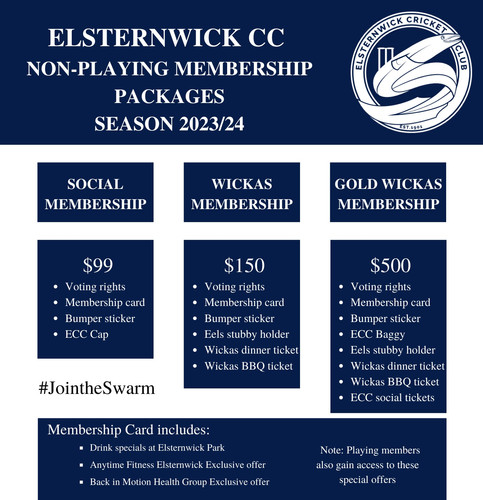 Social Membership | Elsternwick CC