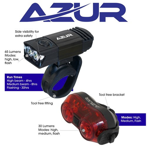 Azur Beacon light set | Easy Ride Bikes