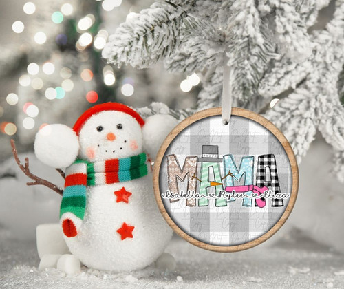 Mama Snowman Inspired Ornament | Grace Faith Designs