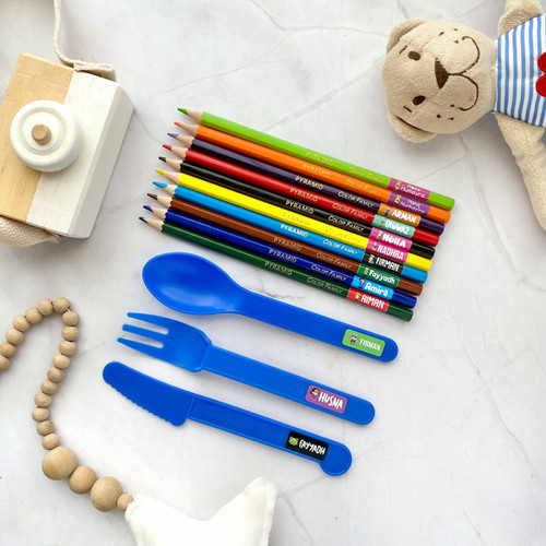 S3-Skinny Name Labels | Sticker sekolah