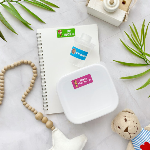 S3-Standard Name Labels | Sticker sekolah