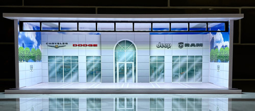 Dodge Jeep Exterior Dealership Garage Theme LED Display | Shop 164