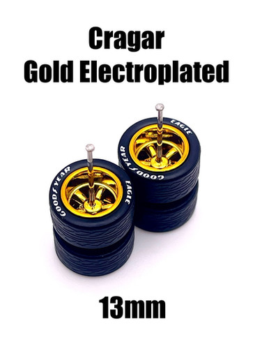 Cragar Electroplated Gold Lettered 13mm / 13mm | Shop 164