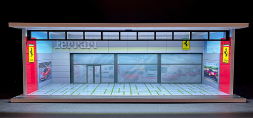 Ferrari Dealer Theme LED Diorama Display | Shop 164