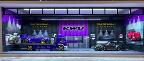 RWB PORSCHE Theme LED Diorama Display | Shop 164