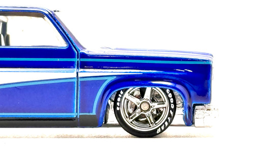 83 Silverado Advan V2 Chrome + LETTERED Tire 11mm Fitment | Shop 164