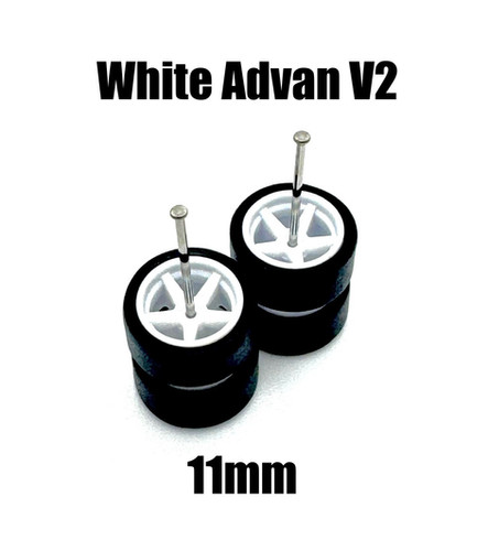 Advan V2 White 11mm / 11mm shorter axle NEWEST VERSION | Shop 164