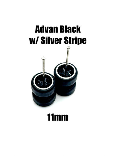 Advan Black Silver Stripe 11mm / 11mm | Shop 164