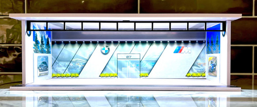 BMW Dealership Theme LED Lit Garage Display | Shop 164