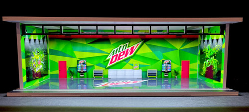 Mtn Dew Theme LED Diorama Display | Shop 164