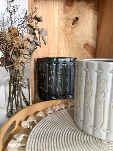 Chinese characters Vessel (2 colours) | TK Pottery Jungle