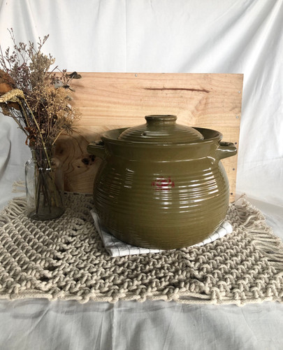 Clay pot with lid (3 sizes) | TK Pottery Jungle