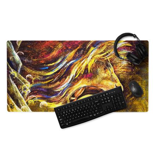 Gaming mouse pad - Roaring Lion | Janet Hyun Art