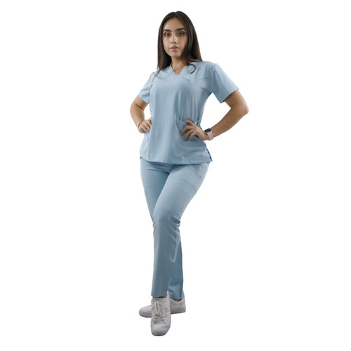 Scrub Orquídea, Color Azul Cielo, Antifluidos | Uniformes Hucam