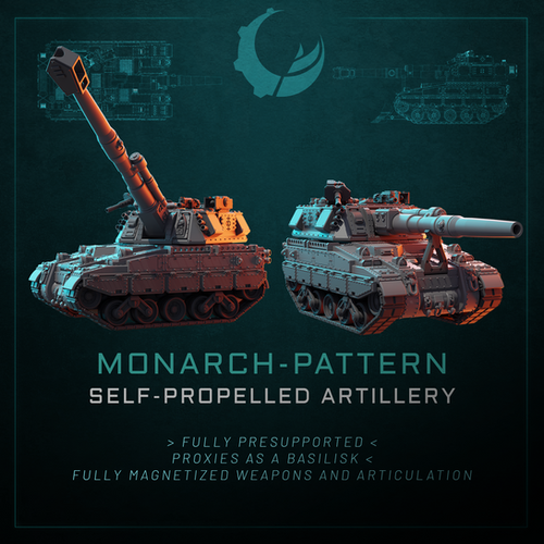 Monarch-Pattern Self-Propelled Artillery | Necrotech Prints