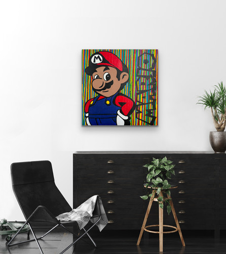 Mario- Dripping Background | The Heart Of Sarah