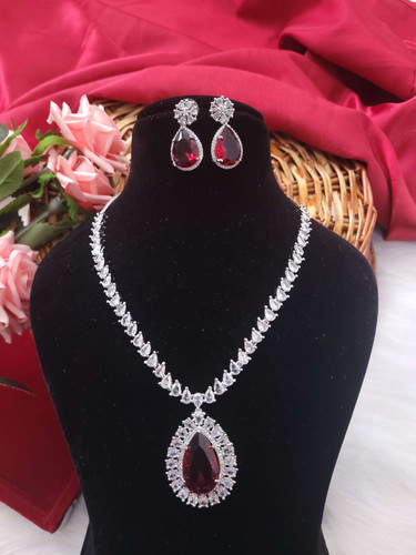 Heena AD Set - Red | JewelHubStudio