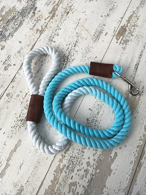 Dip dyed rope leads | hippy-hound