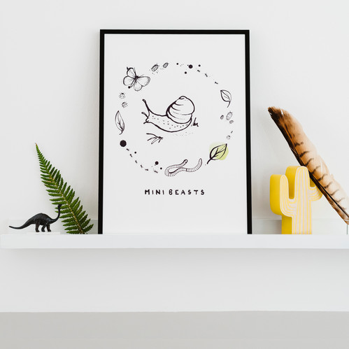 Mini Beasts - Art Print | bearandbeau