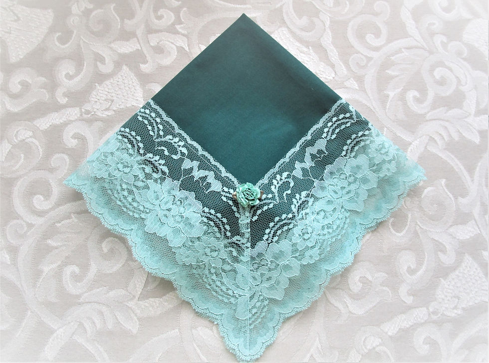 Hunter Green Cotton Church Hankies | Cinjas