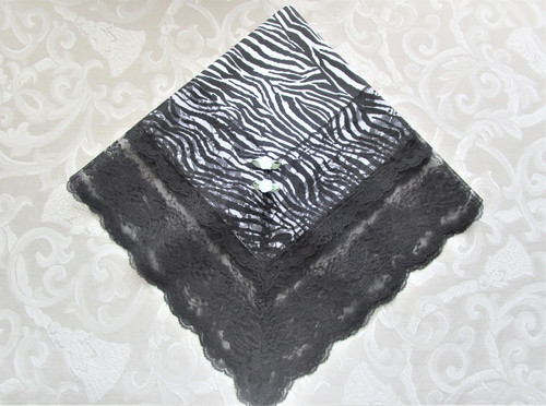 Black White Zebra Cotton Lap Scarves | Cinjas