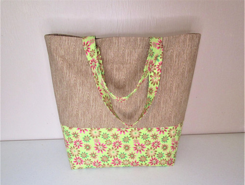 Tan Extra Large Reusable Tote Bags | Cinjas