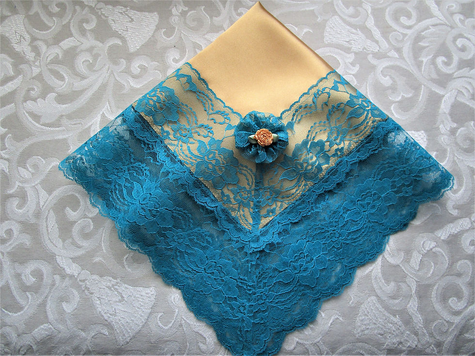 Gold Satin Lap Scarves | Cinjas