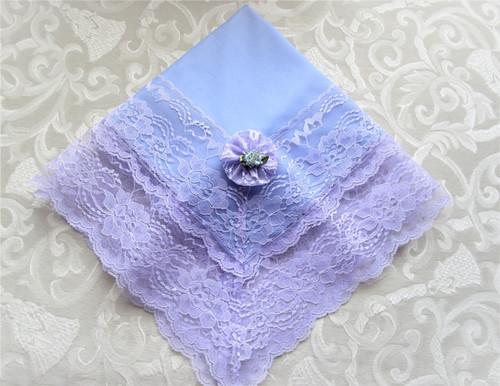 Periwinkle Blue Cotton Lap Scarves | Cinjas