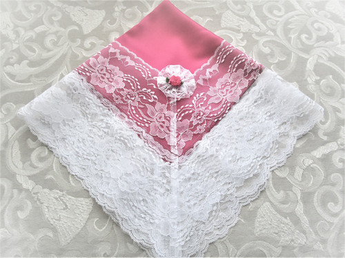 Hot Pink Satin Lap Scarves | Cinjas