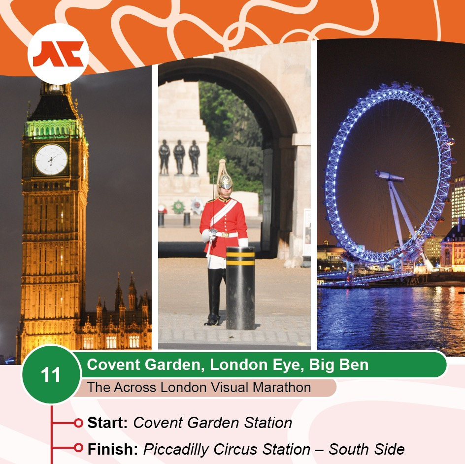 Covent Garden, London Eye, Big Ben, Leicester Square - Running ...