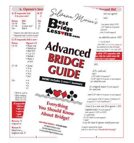 SILVANA'S ADVANCED Bridge Guide | Silvana/Rich