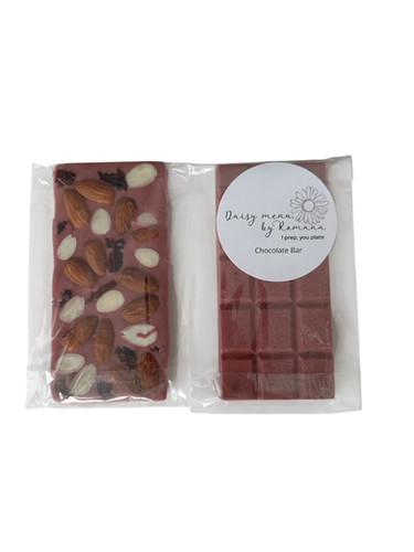 Ruby Chocolate bar with almonds | Daisy Menu