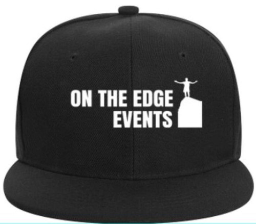 On The Edge Events Brand Logo Flat Peak Hat | On the edge events ...