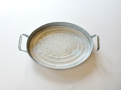 Oval Rusted Metal Tray | flagstaffvenue