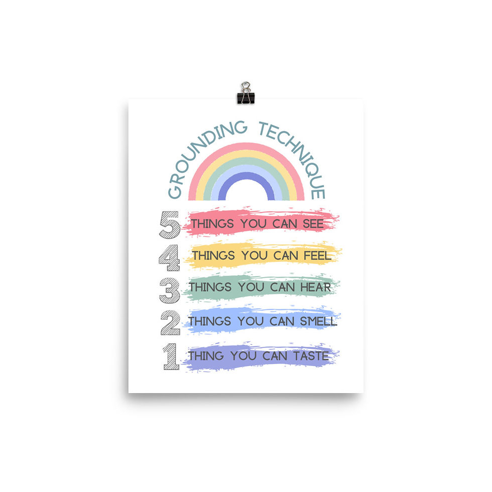 grounding techniques coloring pages