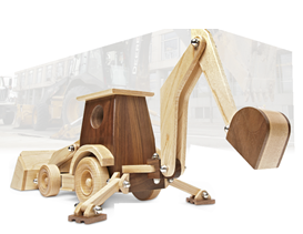(ITEM 4) CONSTRUCTION BACKHOE & FRONT END LOADER | Bulldog Woodworking