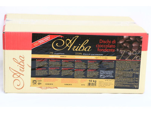 Chocolat ARIBA NOIR 72% pistole 10kg | Cascadelle | MU