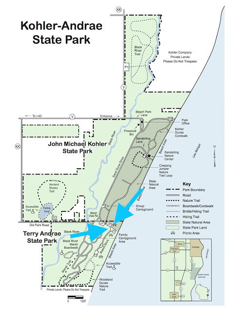 How to Find Us - Kohler-Andrae State Park