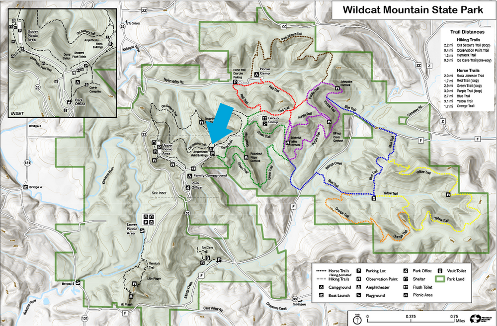 How to Find Us - Wildcat Mountain State Park