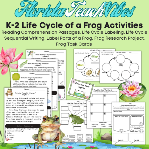 K-2 Life Cycle of a Frog Activity Pack | Homeschool | Science ...