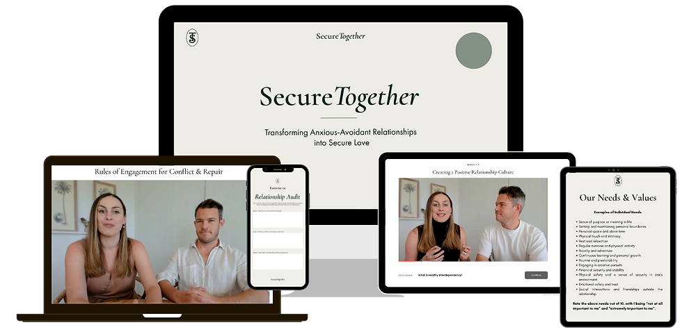 Secure Together | Transforming Anxious Avoidant Attachment into Secure Love