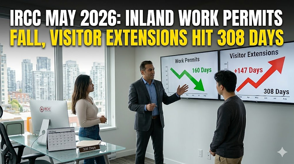 IRCC Processing Times May 2026: Inland Work Permits Fall, Visitor ...